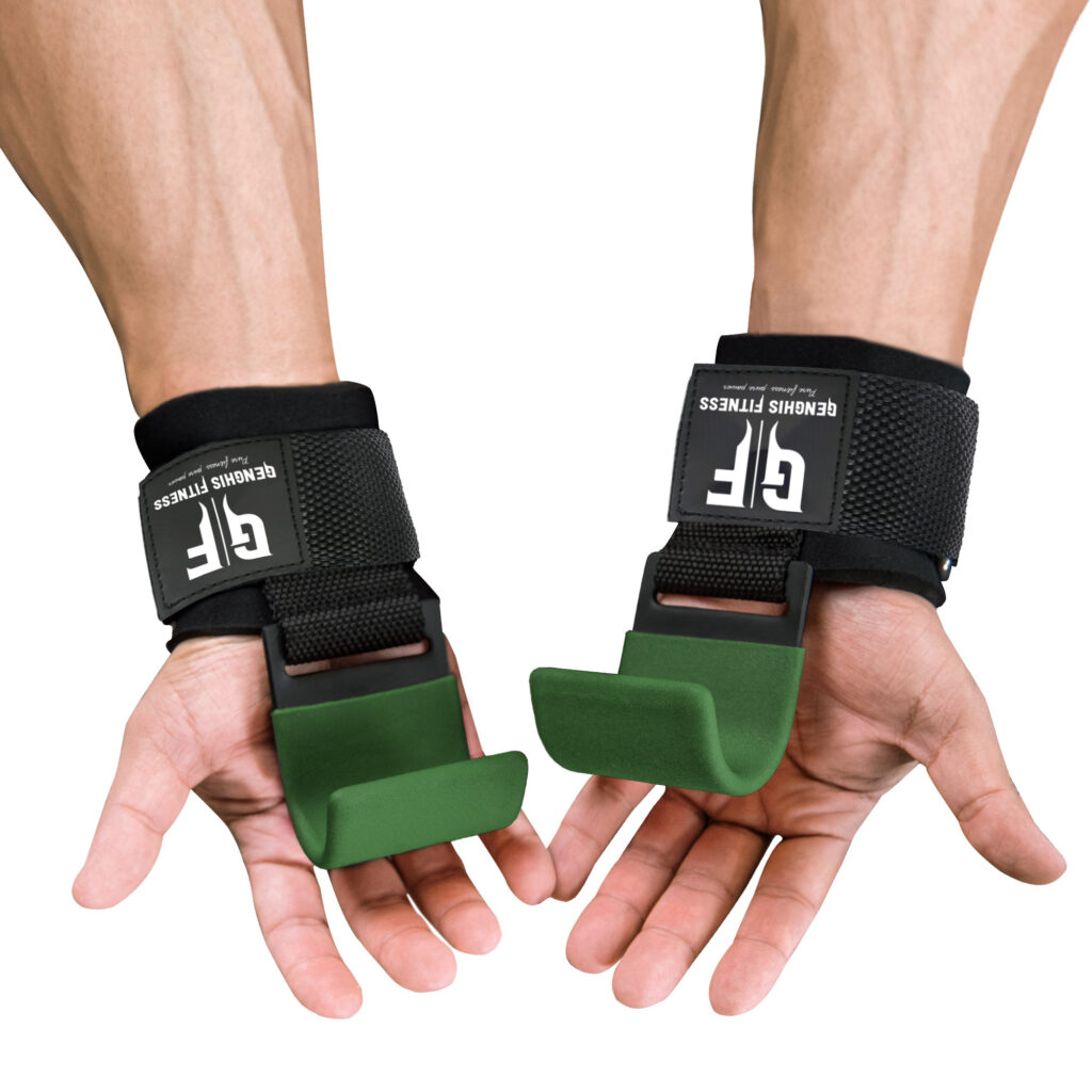 Weight Lifting Hooks | 600lb Heavy Duty | Genghis Fitness